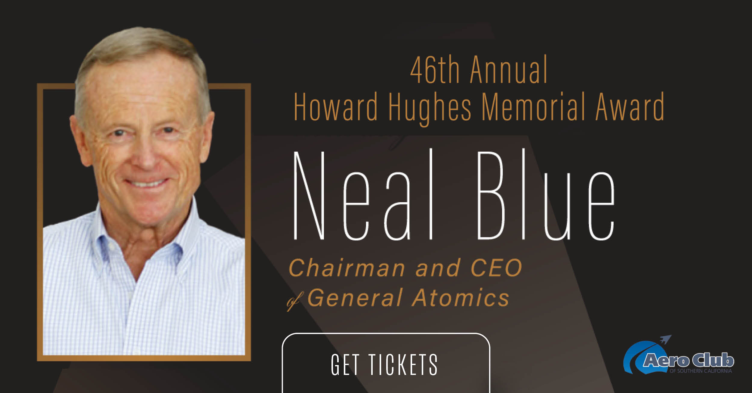 Neal Blue Honored with Howard Hughes Memorial Award